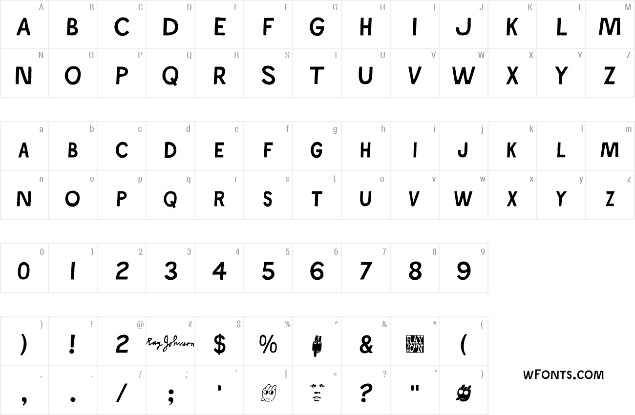 Ray Johnson Font
