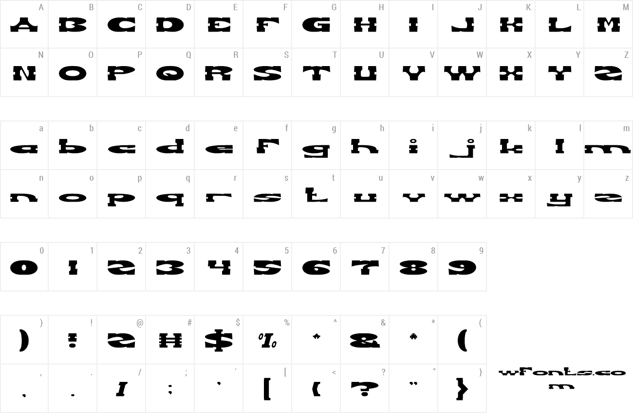 REVOLVER GUN Font