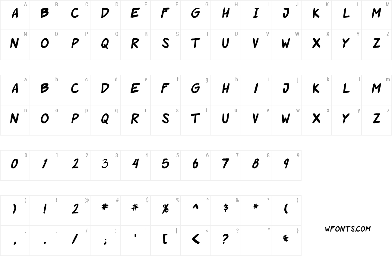 Roof runners Font