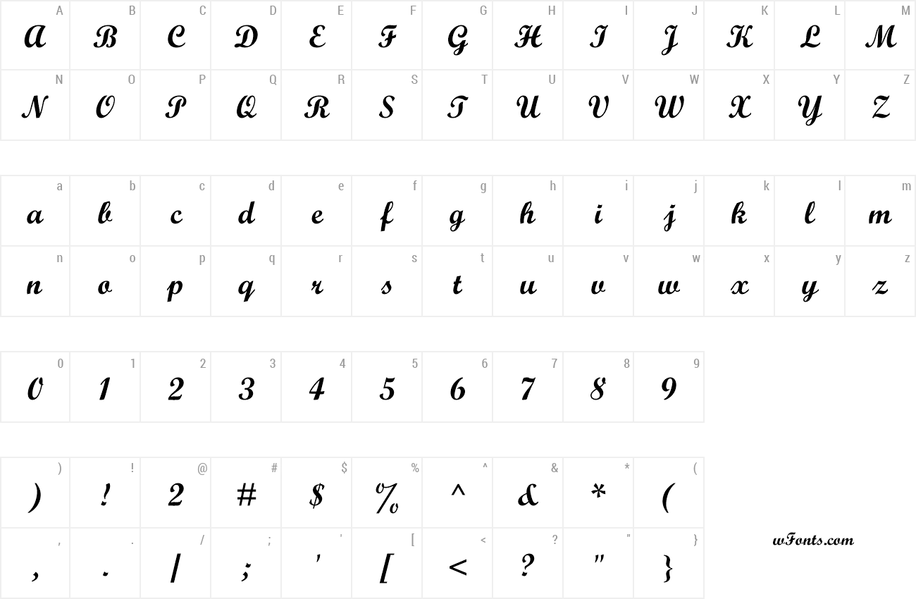 Script MT Std Font