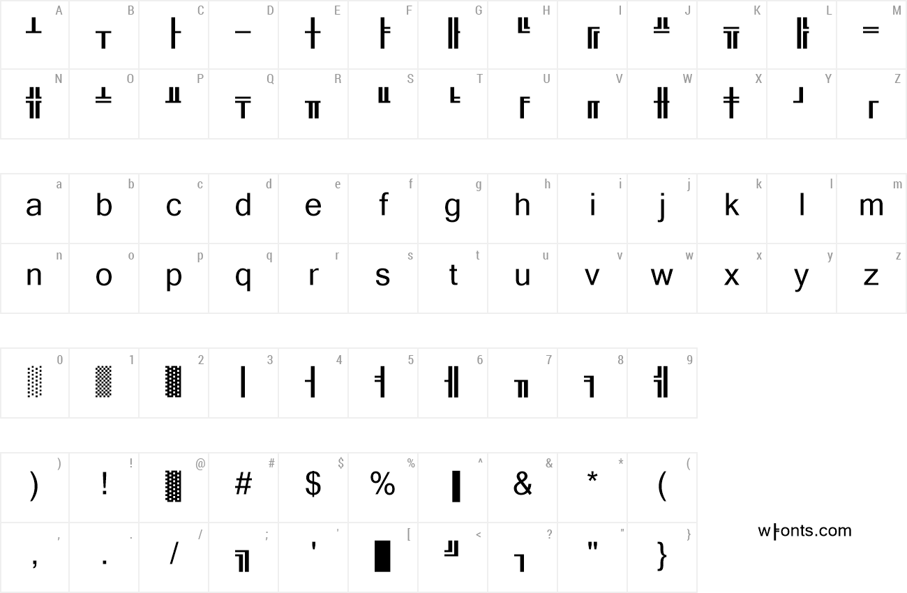 Video Terminal Screen Font