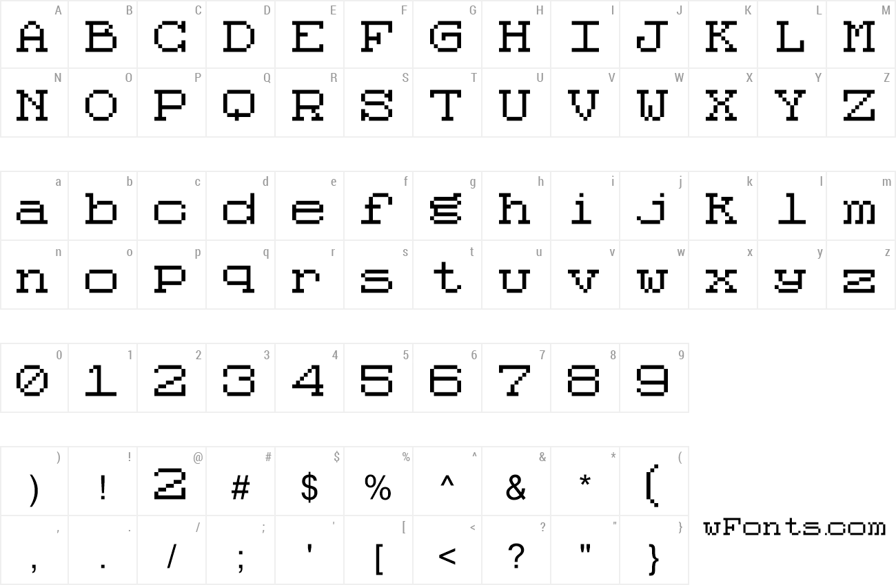 Code 8x8 Font
