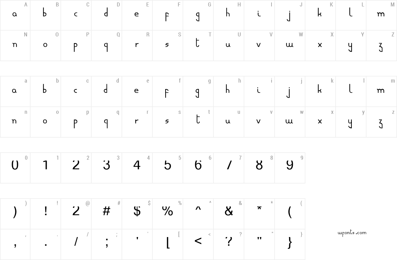 Minuscule Font