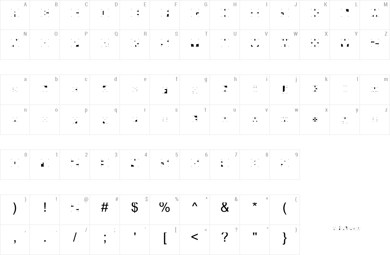 Square Scribed Font