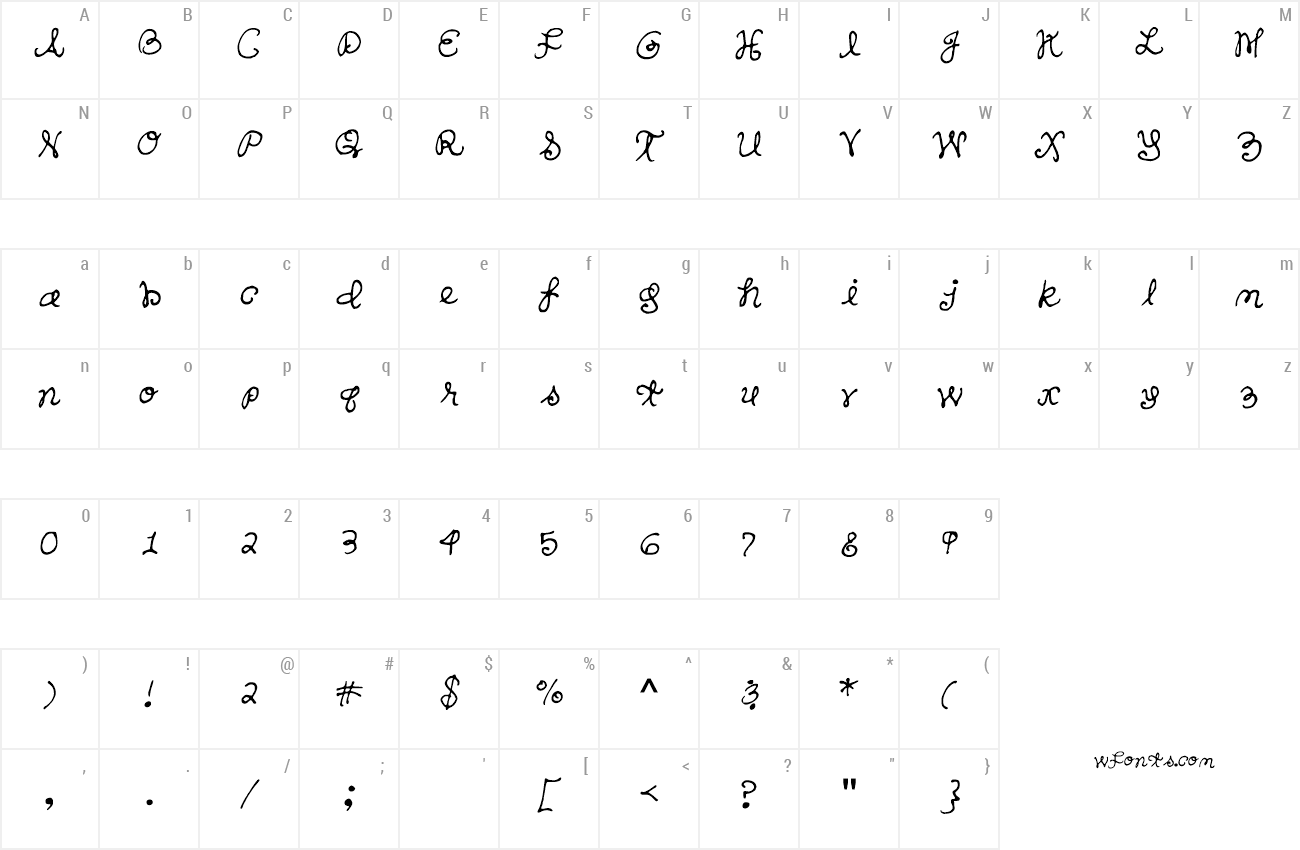 Sanders Hand Font