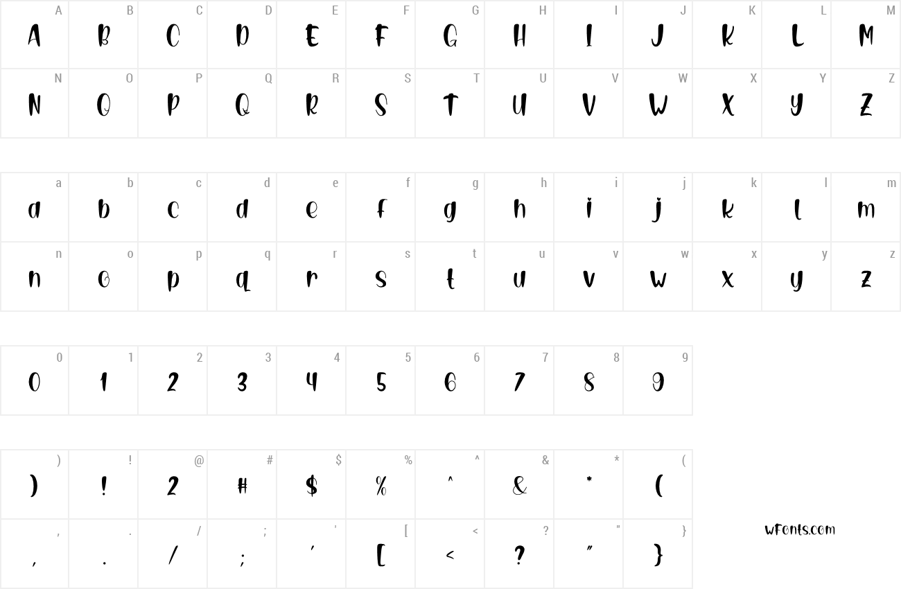 Wavering Font