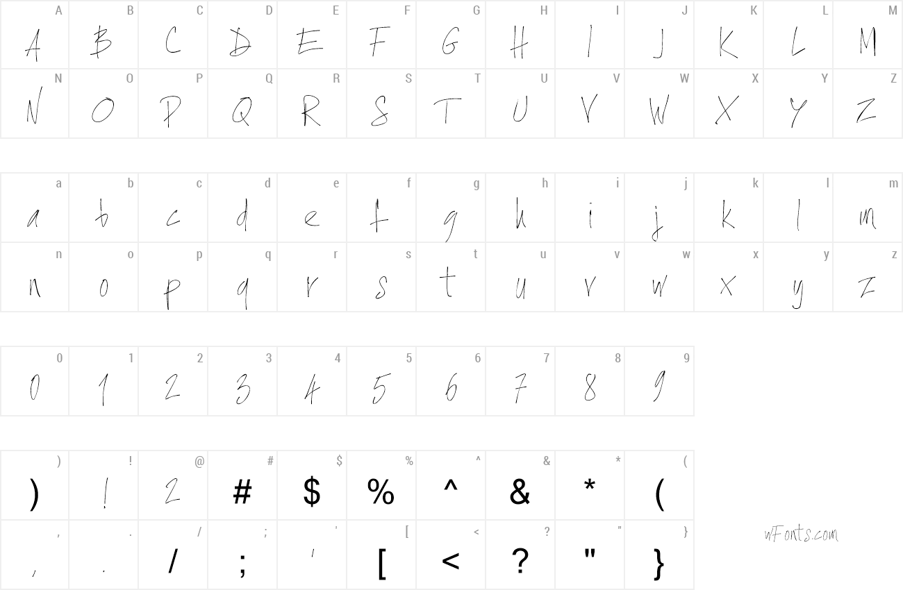 PW Xtra Thin Font