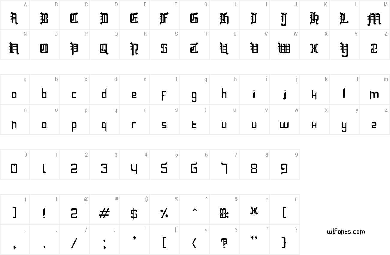 Blackletter Buffoonery Font