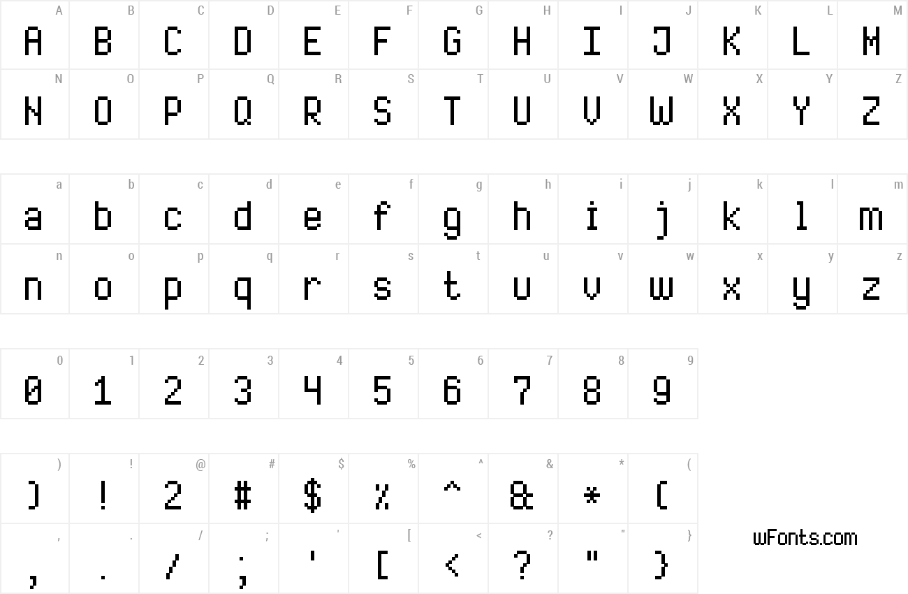 High Pixel 7 Font