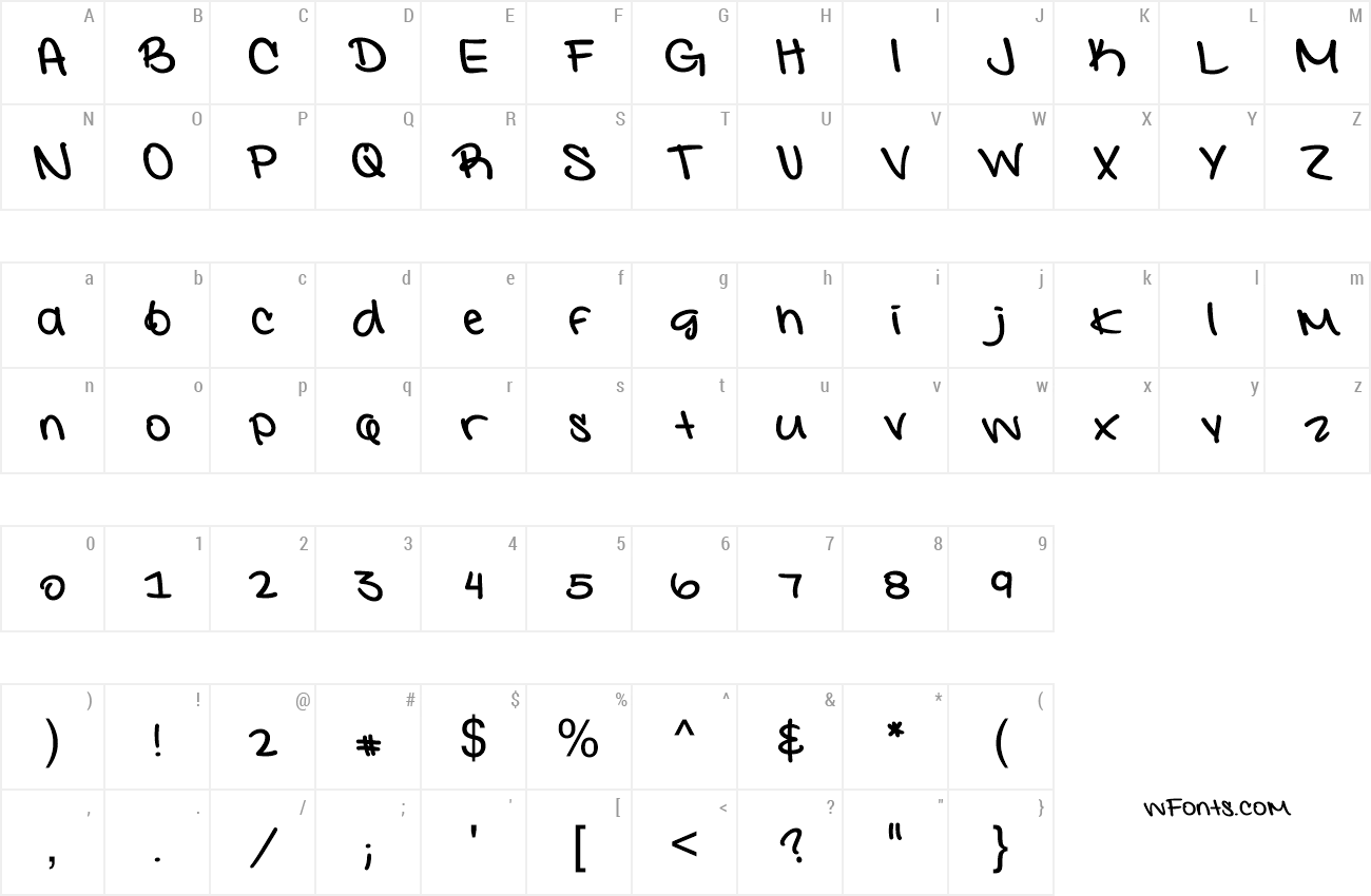 Interconnected Font