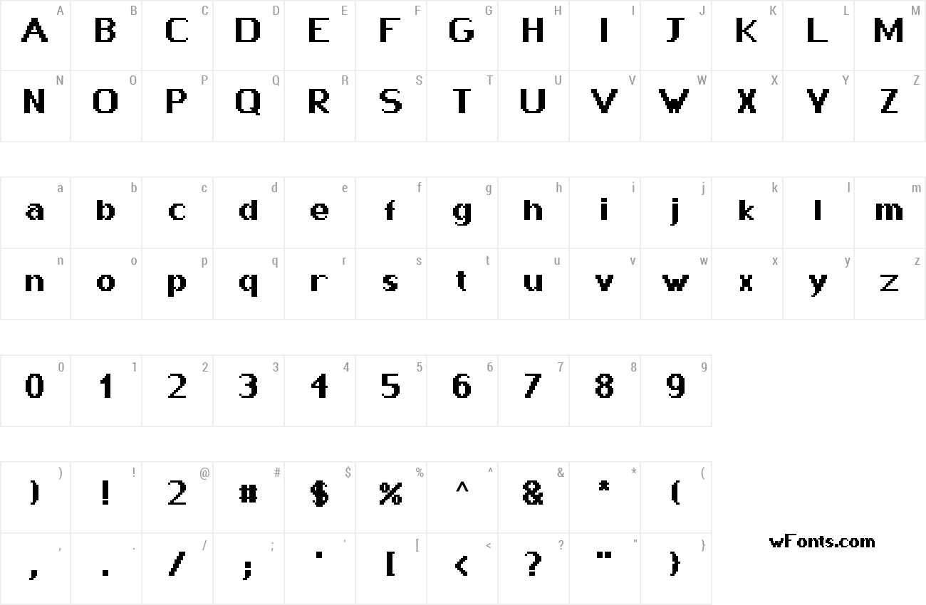 Pixway Font