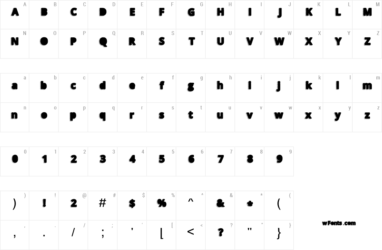 Taken Black Font