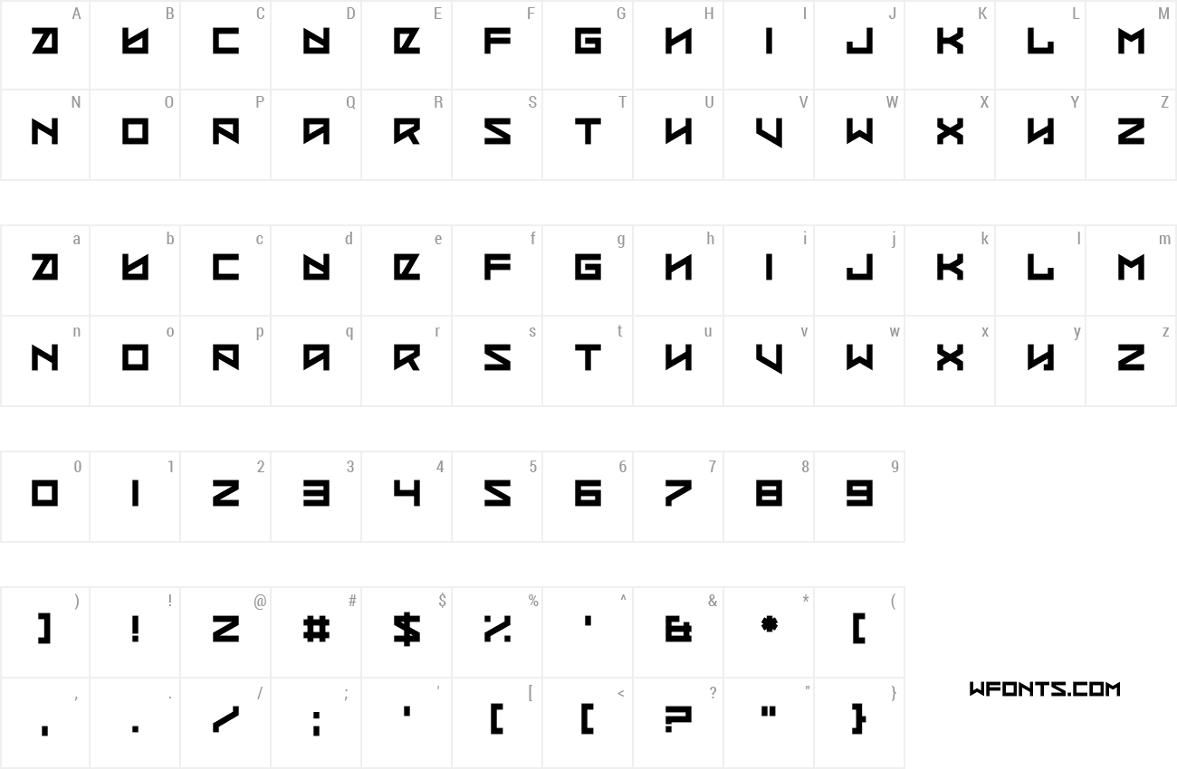 Coded Message Font