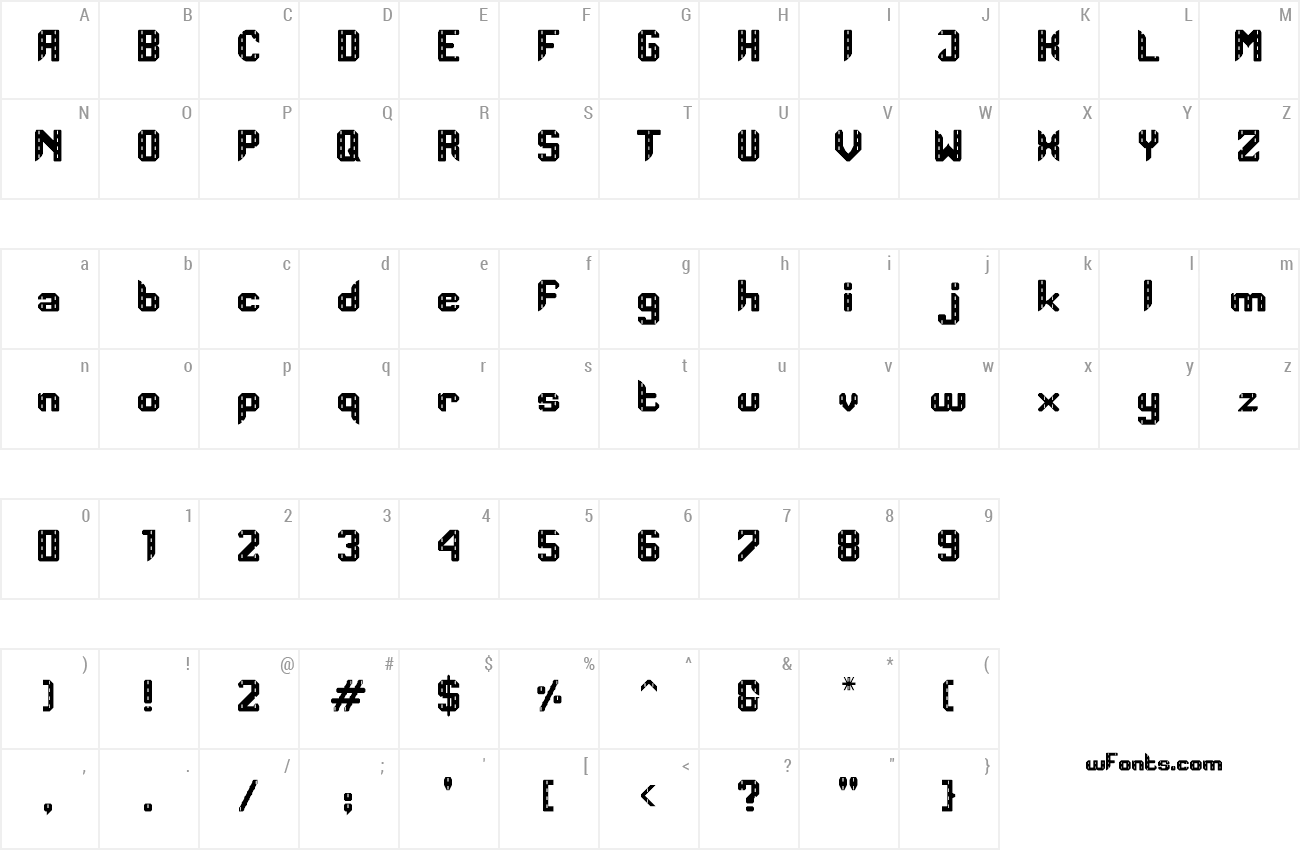 Road Track Font