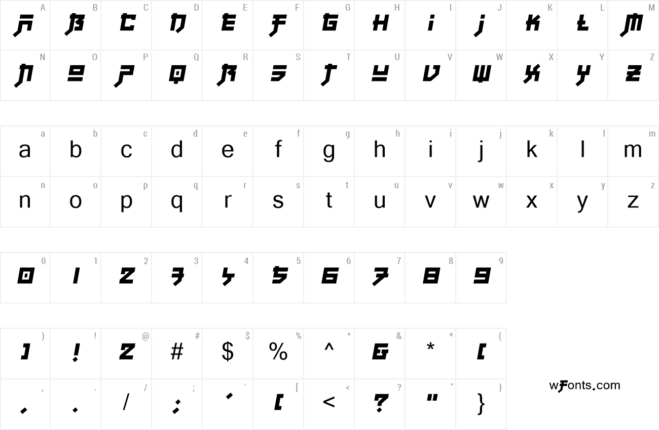 Fuji Quake Zone Font