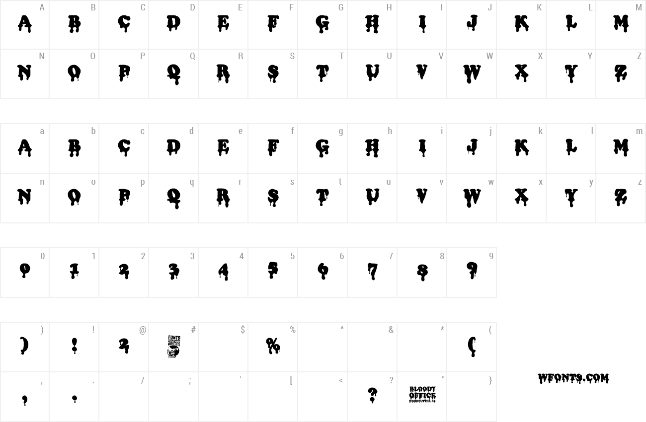 Bloody Office Font
