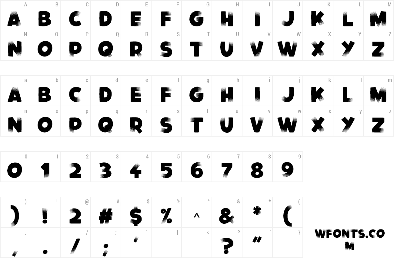 Vanishing Font