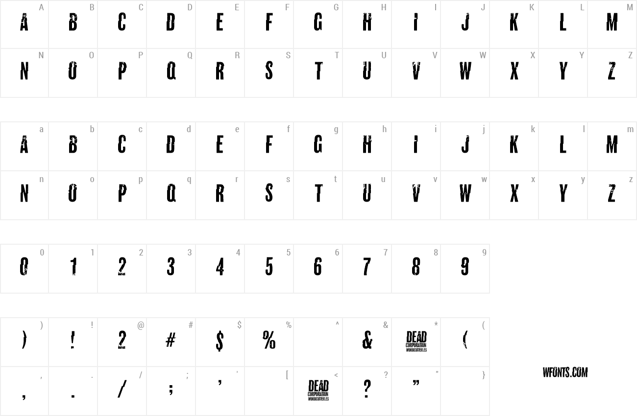 Dead Corporation Font