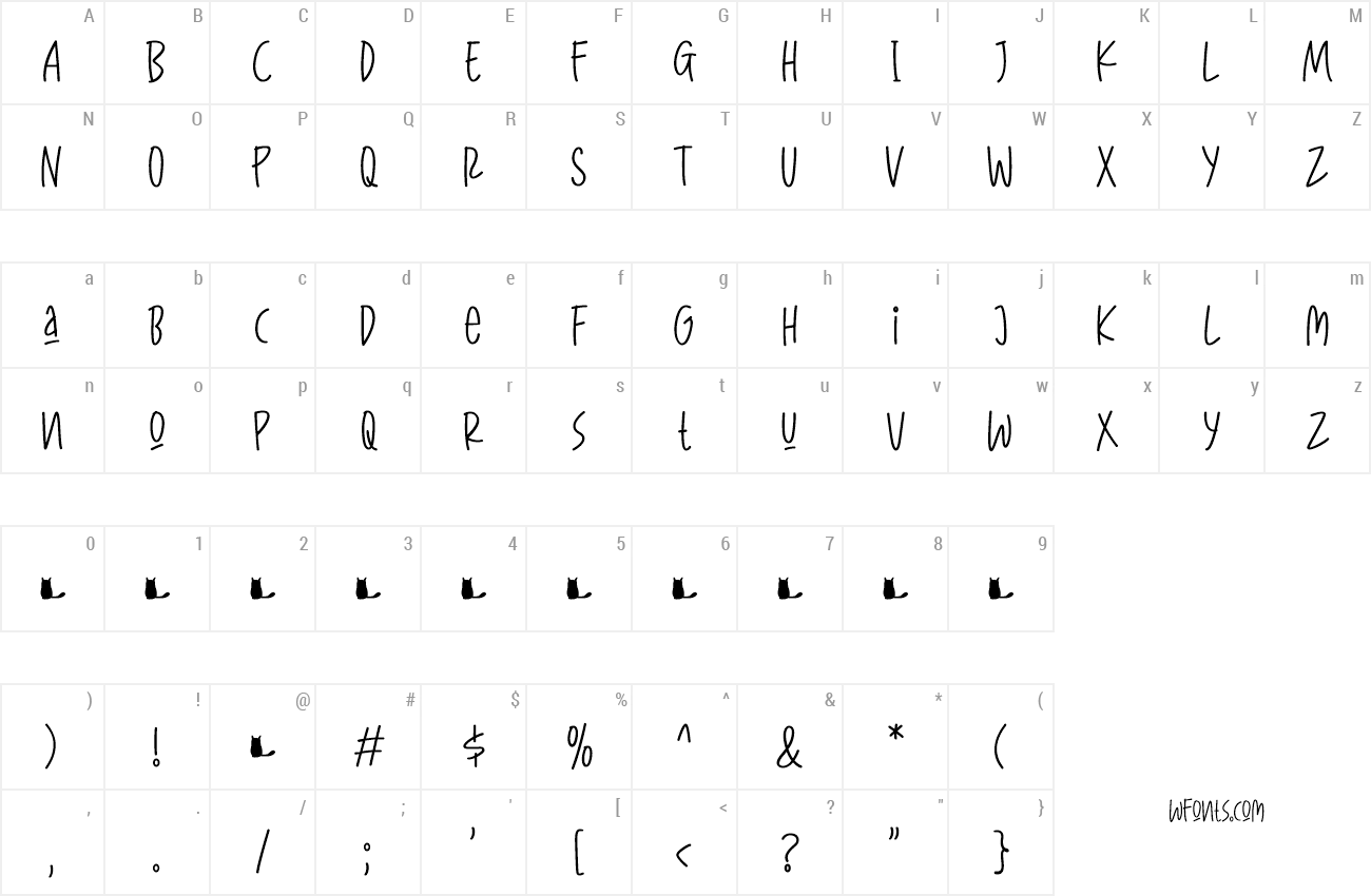 Catty Lines Font