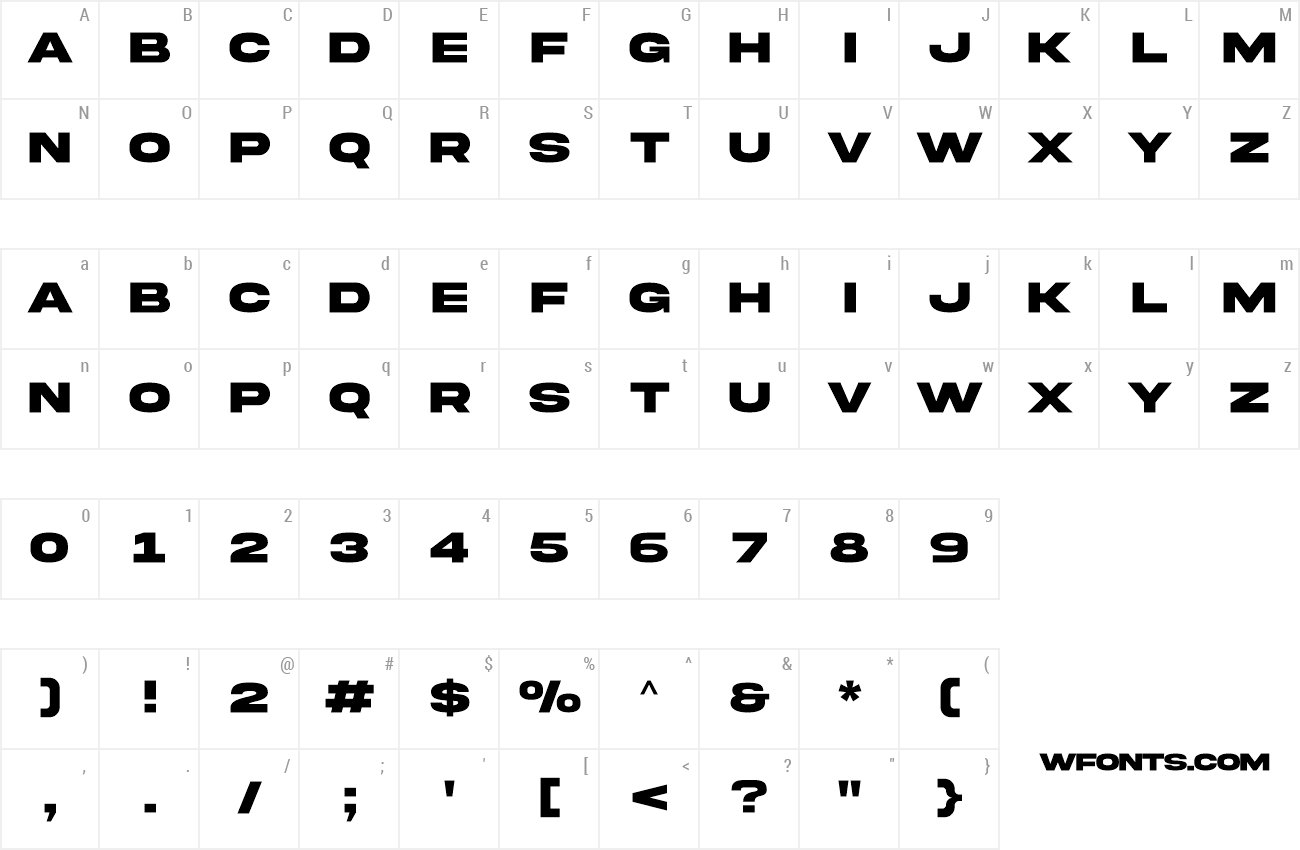 Akira Expanded Font