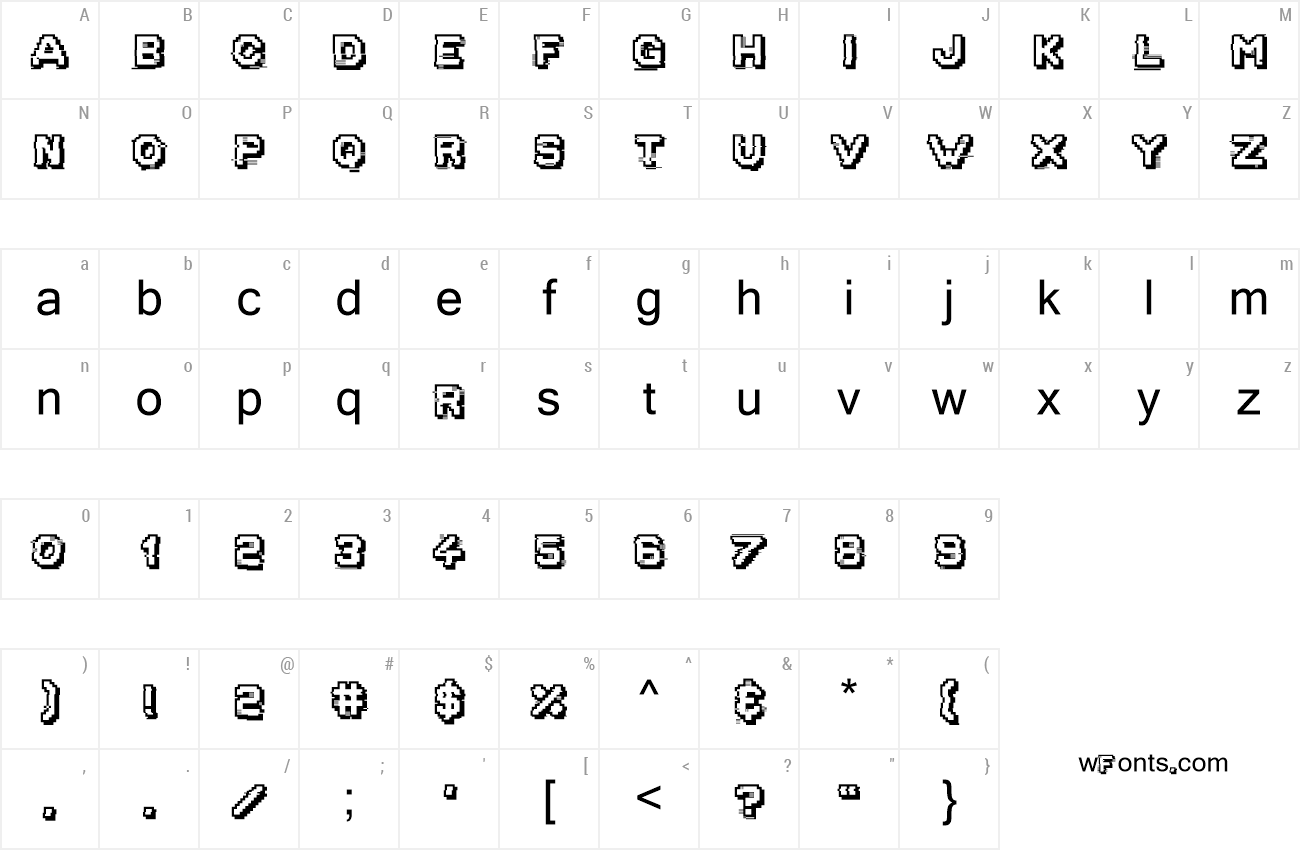 Corrupted File Font