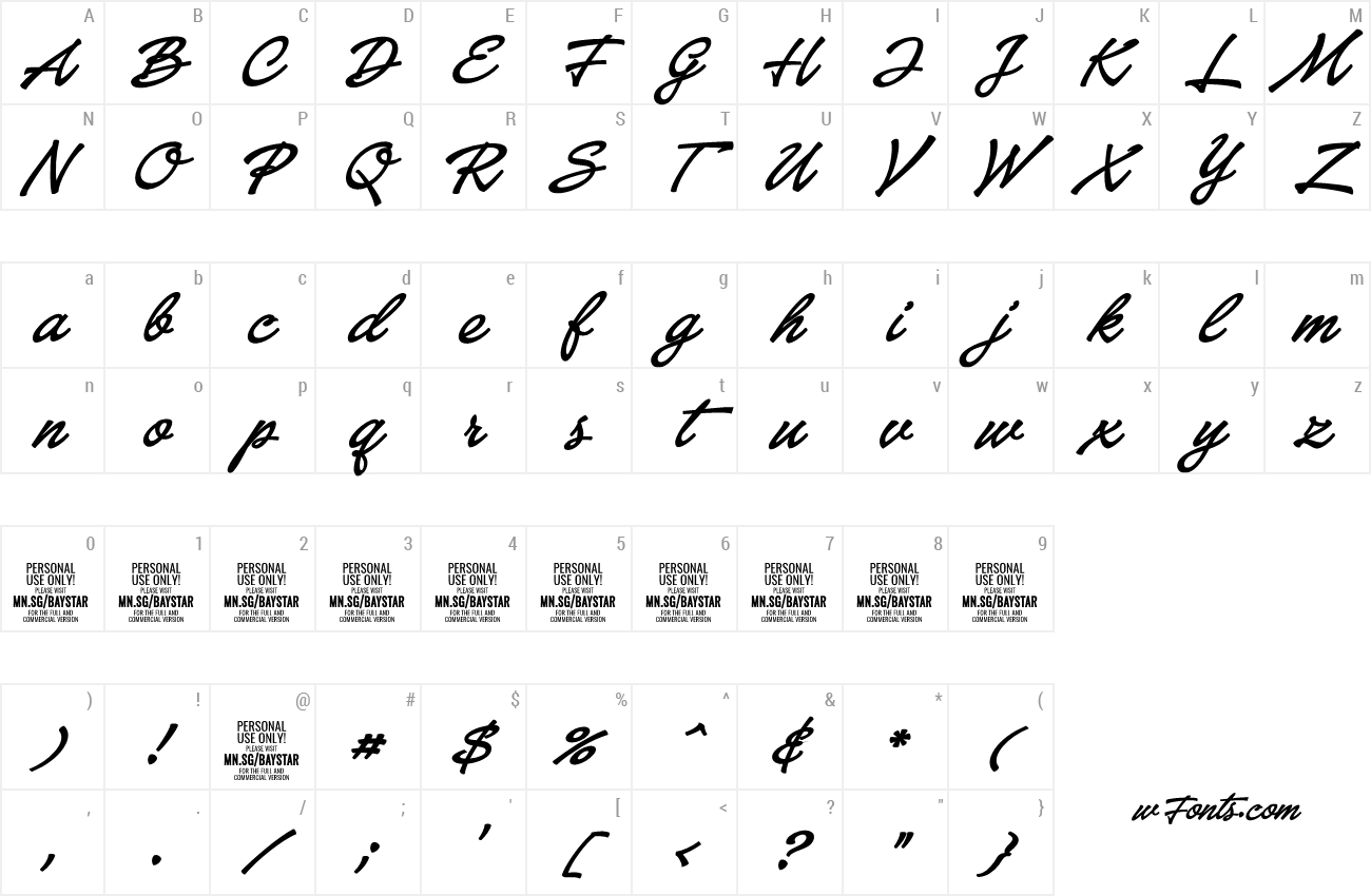 Baystar Script Font