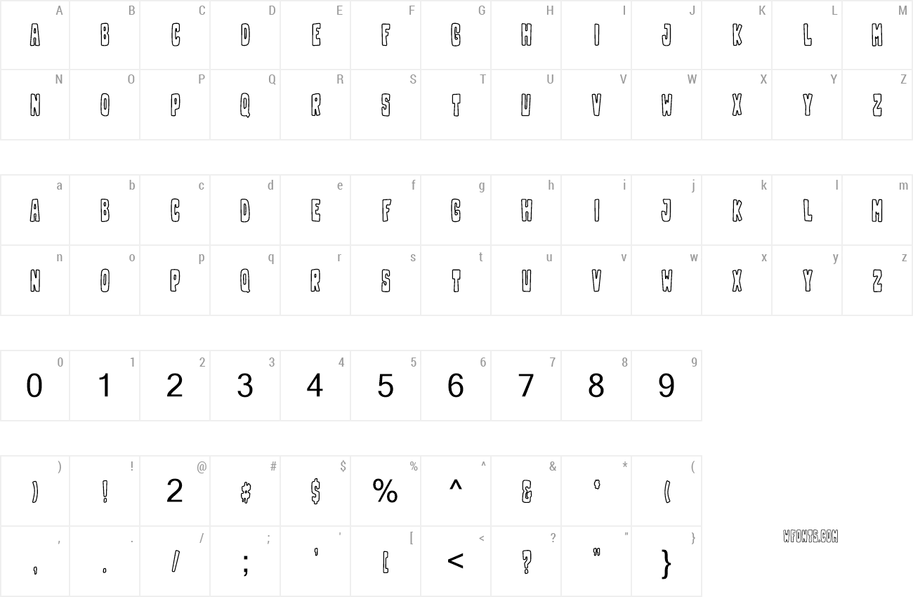 Franky Outline Font