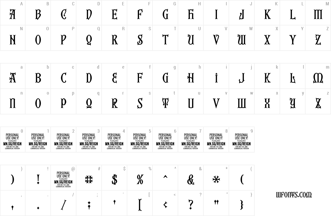First Reign Font