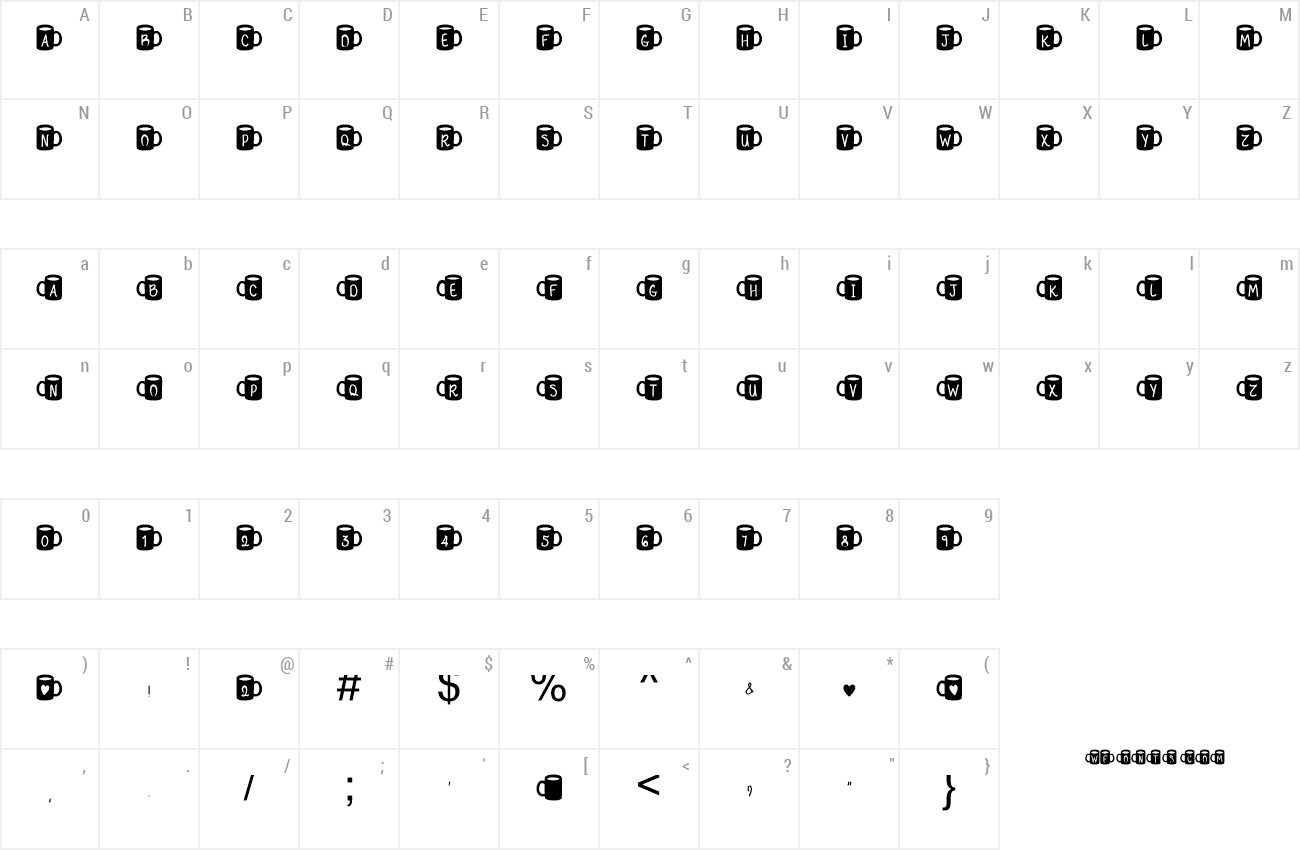 MF Coffee Mugs Font