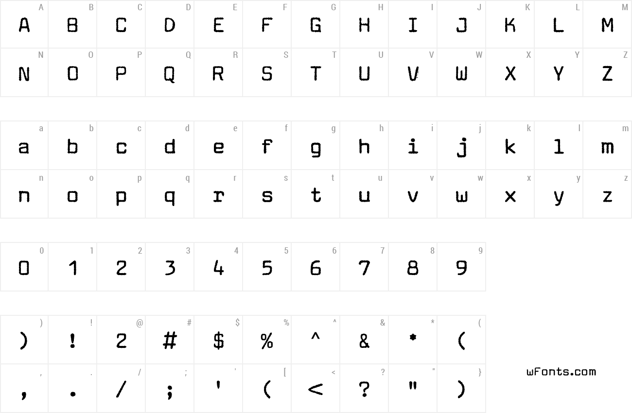 Aachen Typewriter Font