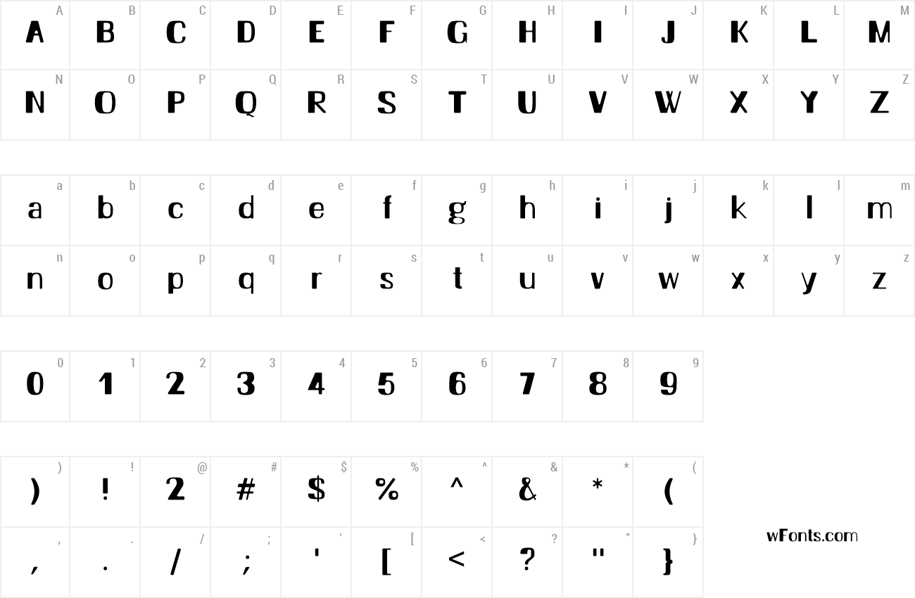 Rounded Bar Font