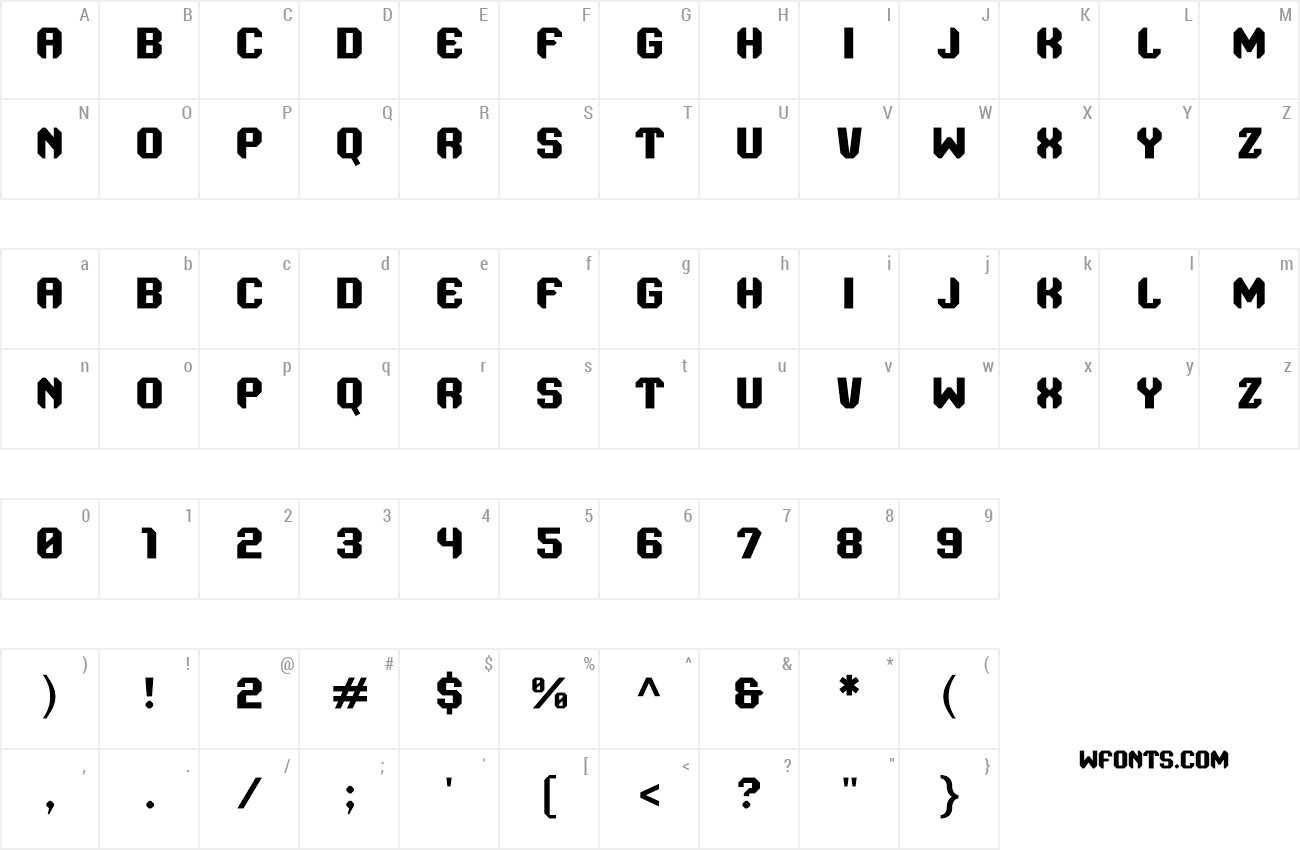 Send Box Font