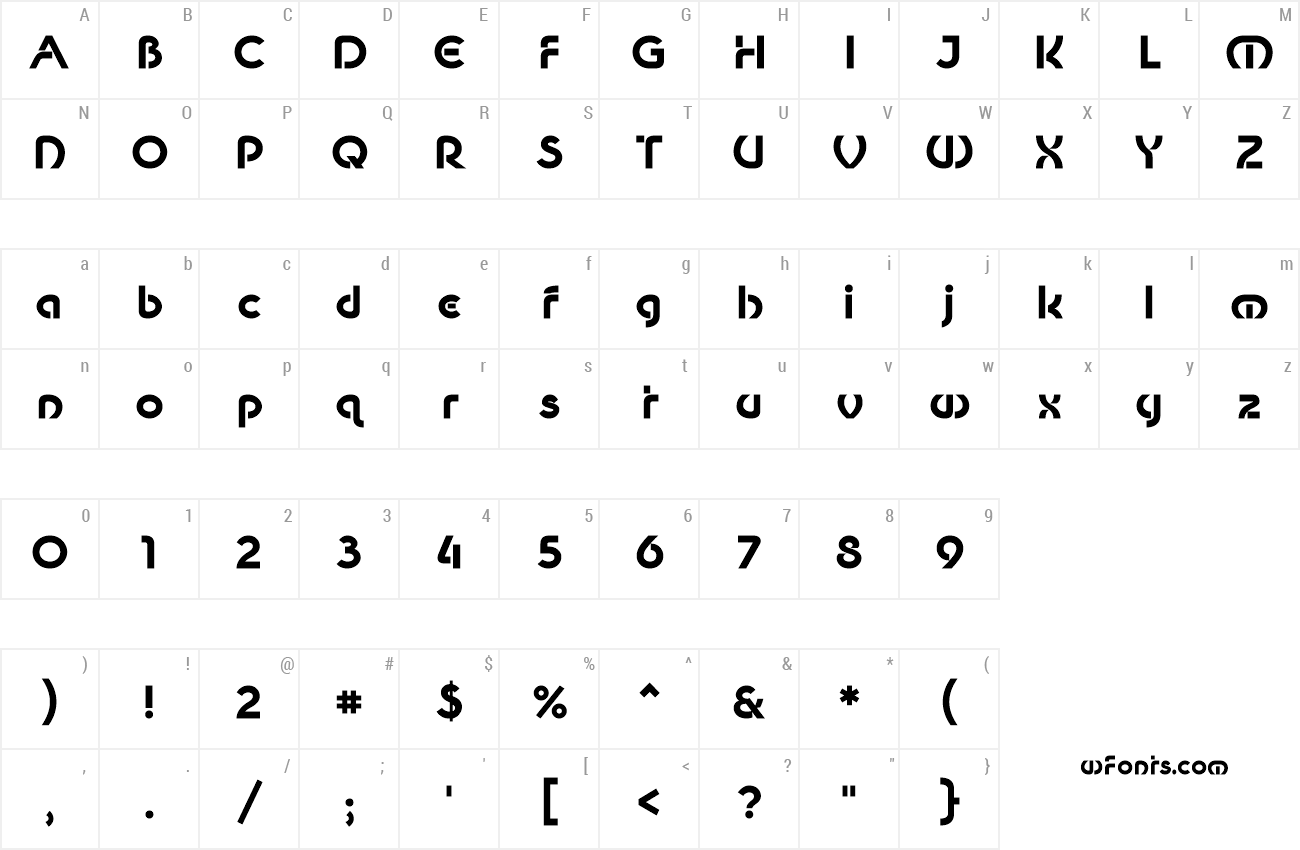 Newest Shape Font