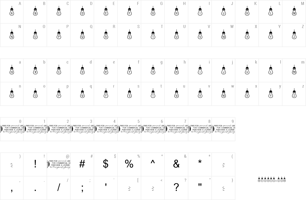Hanging Lights Font