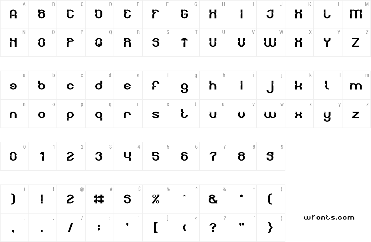 Transparent Font