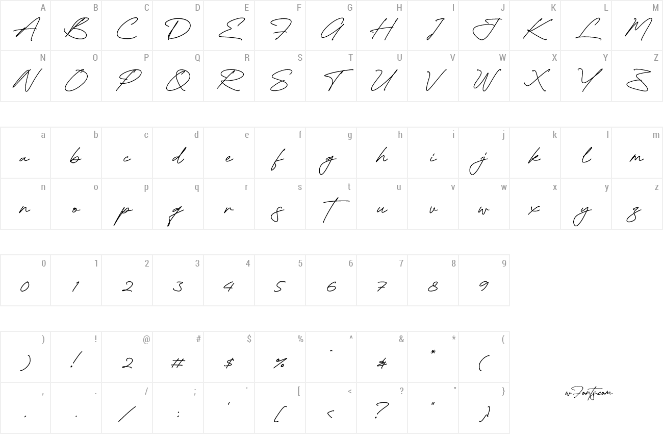 Falcon Picture Font