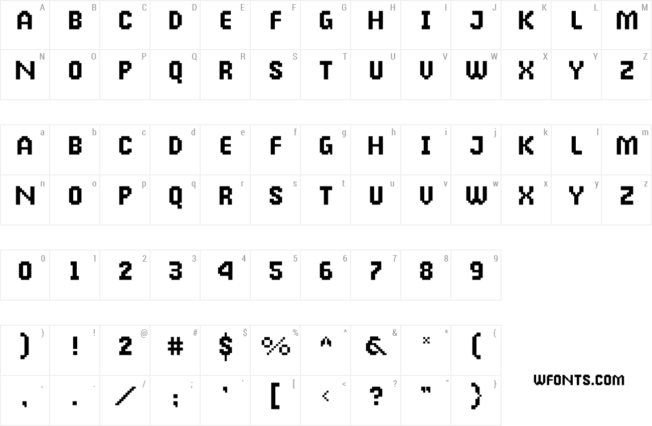 Broken Console Font