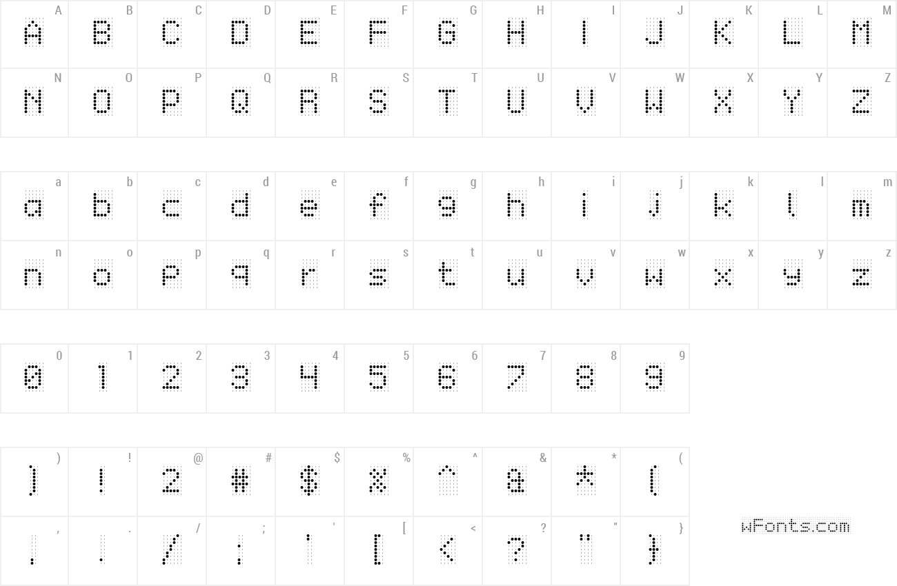 Peg Holes Font