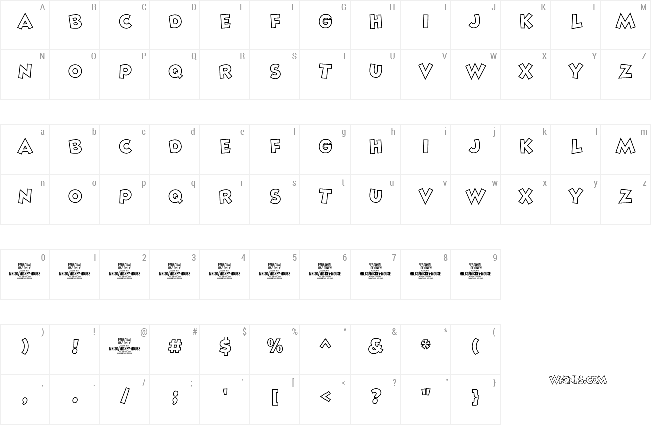 Mickey Mouse Font