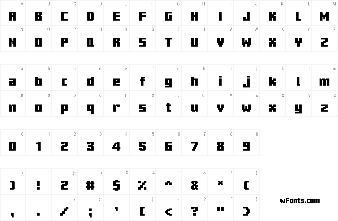 MC Ten Lowercase Alt Font
