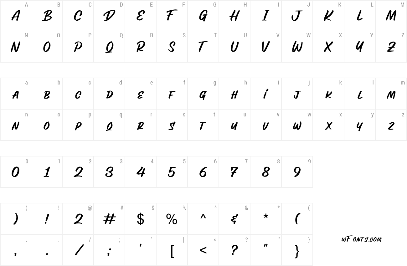 Awesome Brusher Font