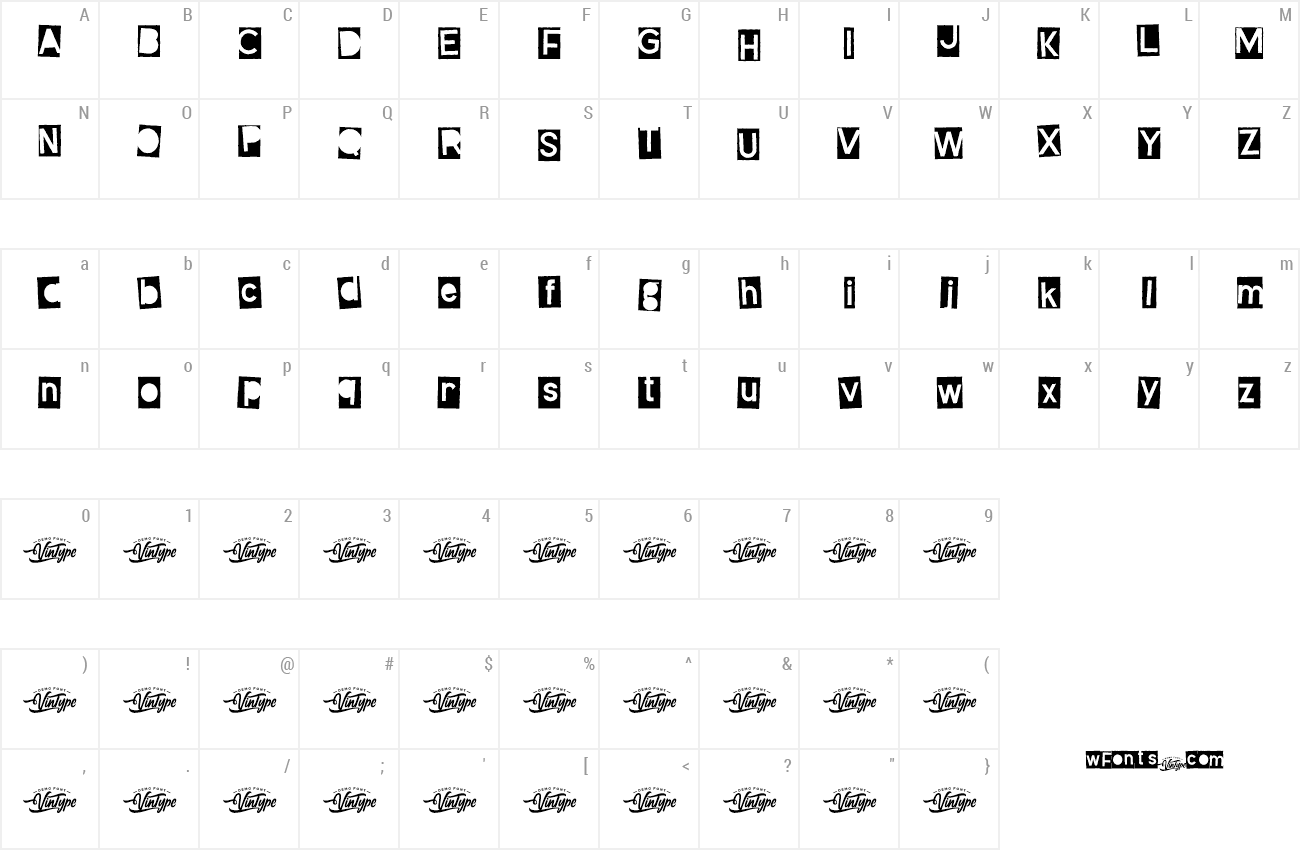 All The Box Font