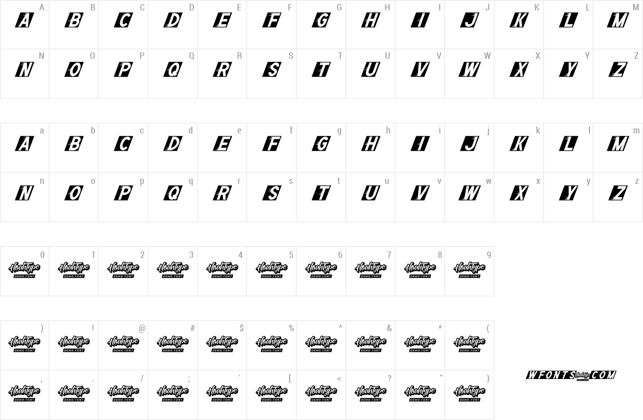 Fast Speed Font