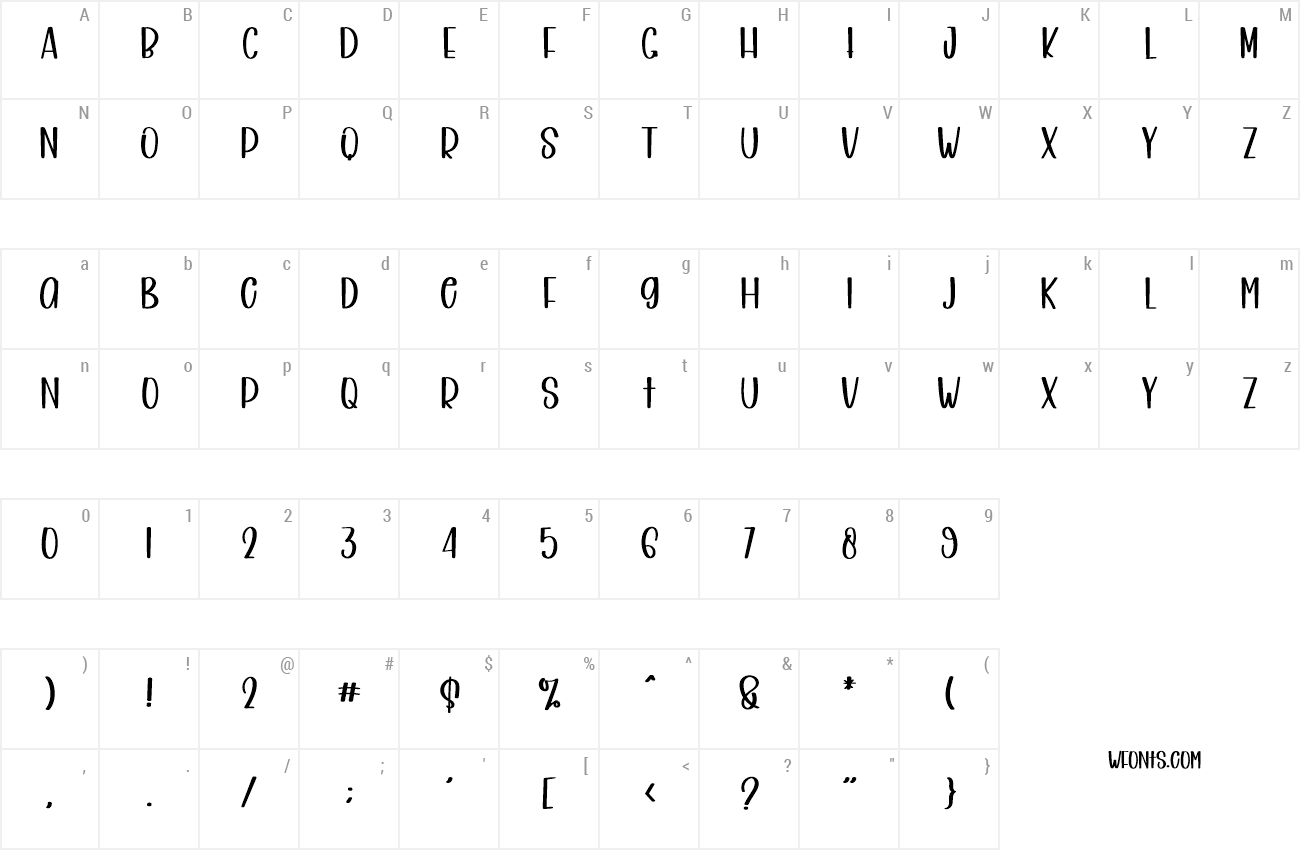 Home Page Font