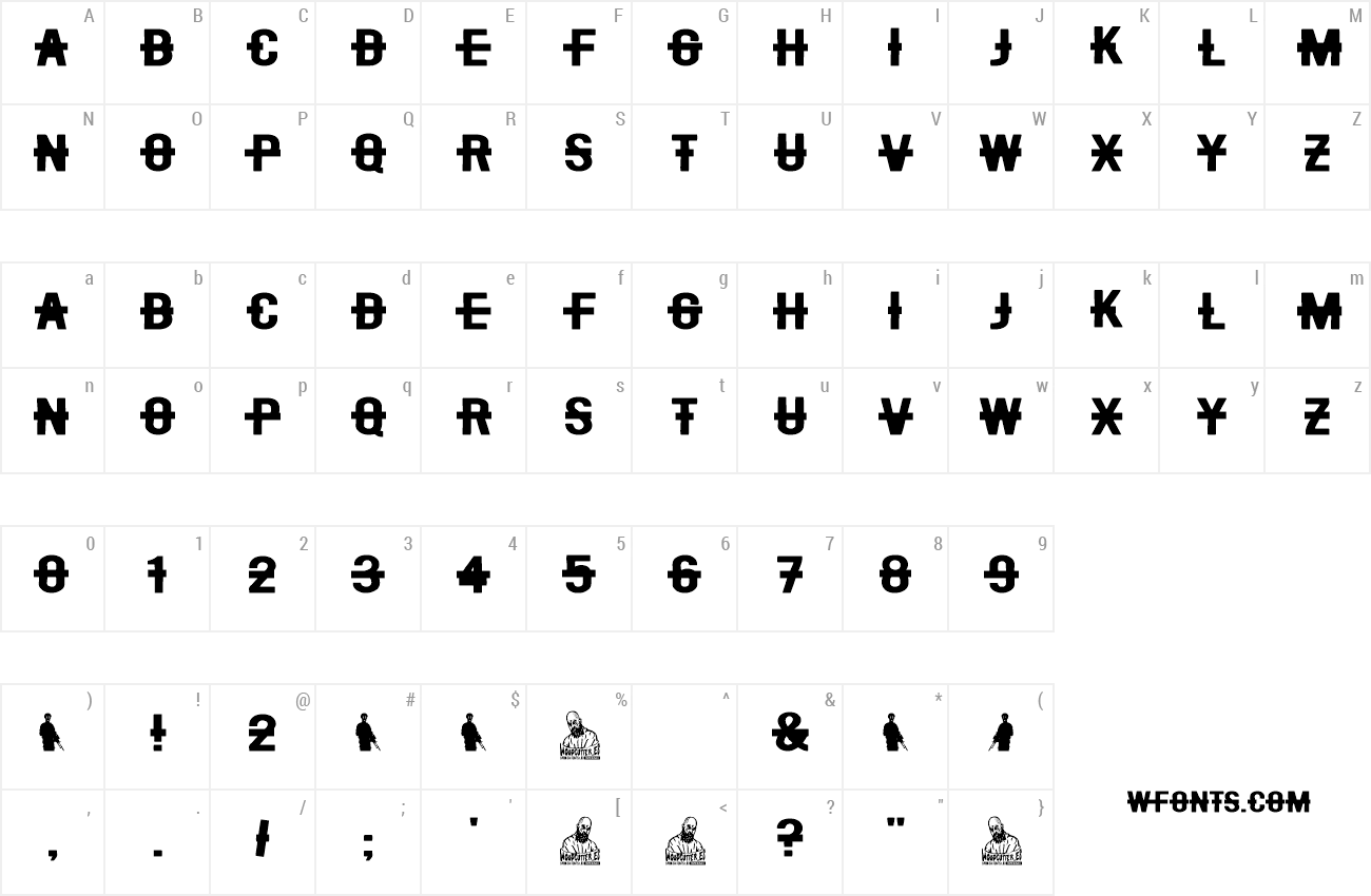 The Protection Army Font