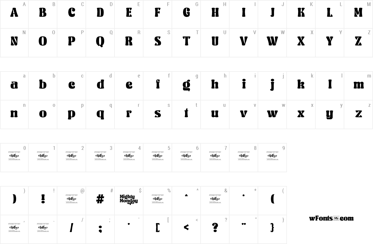 Mighty Monday Font