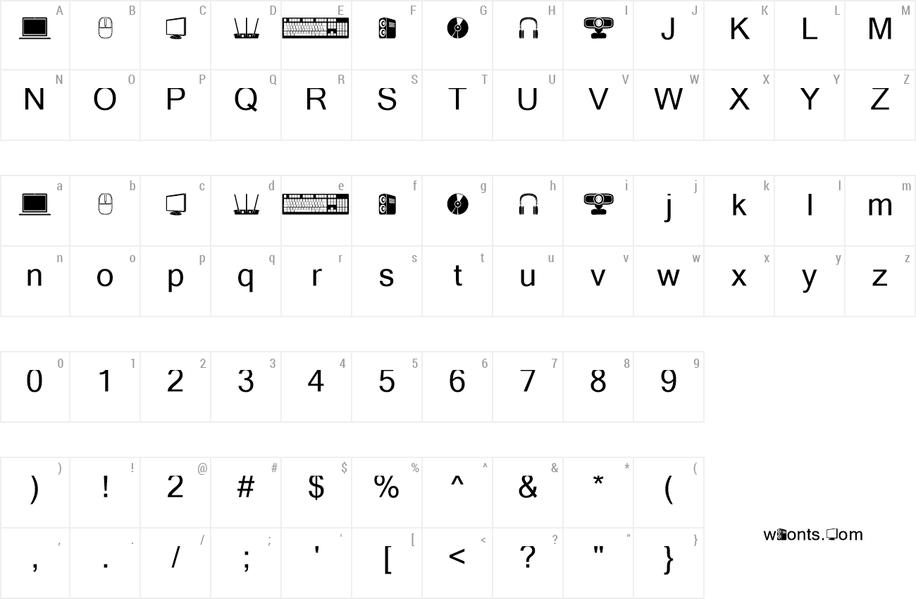 Equipment Font