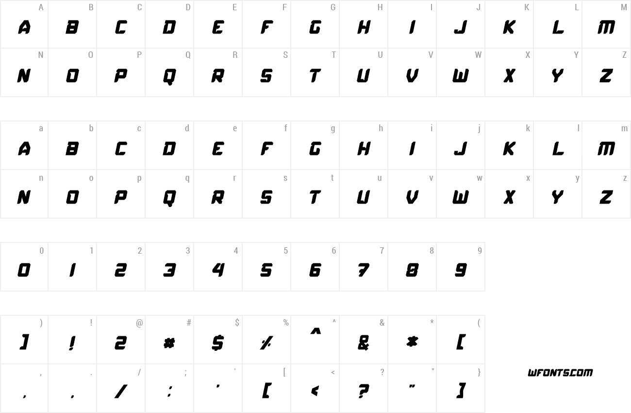 Speed Rush Font