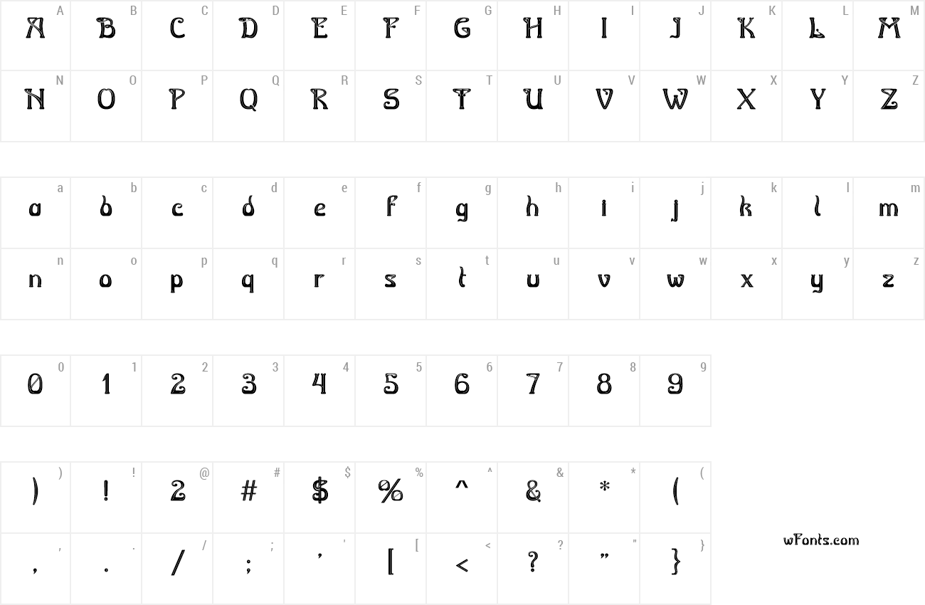 Horta Embossed Font