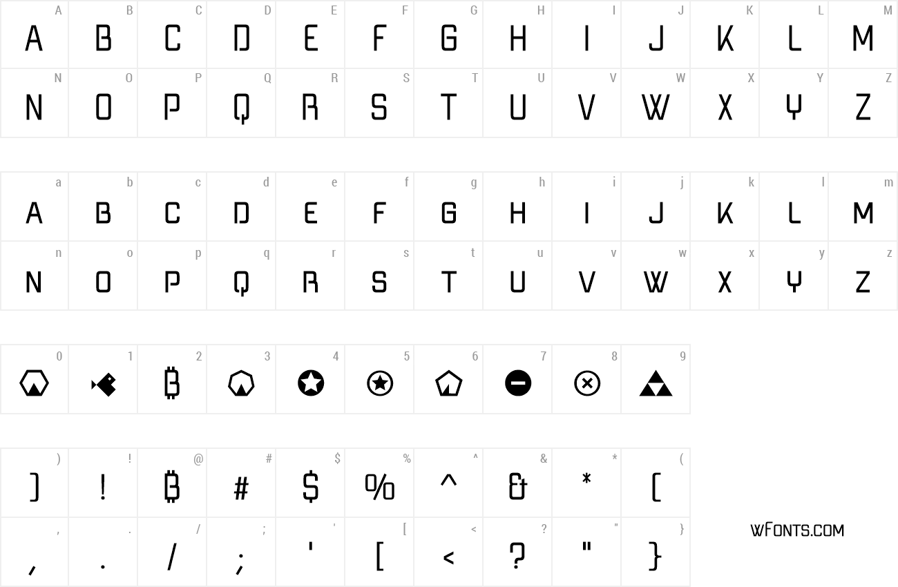 Apothem Caps Font
